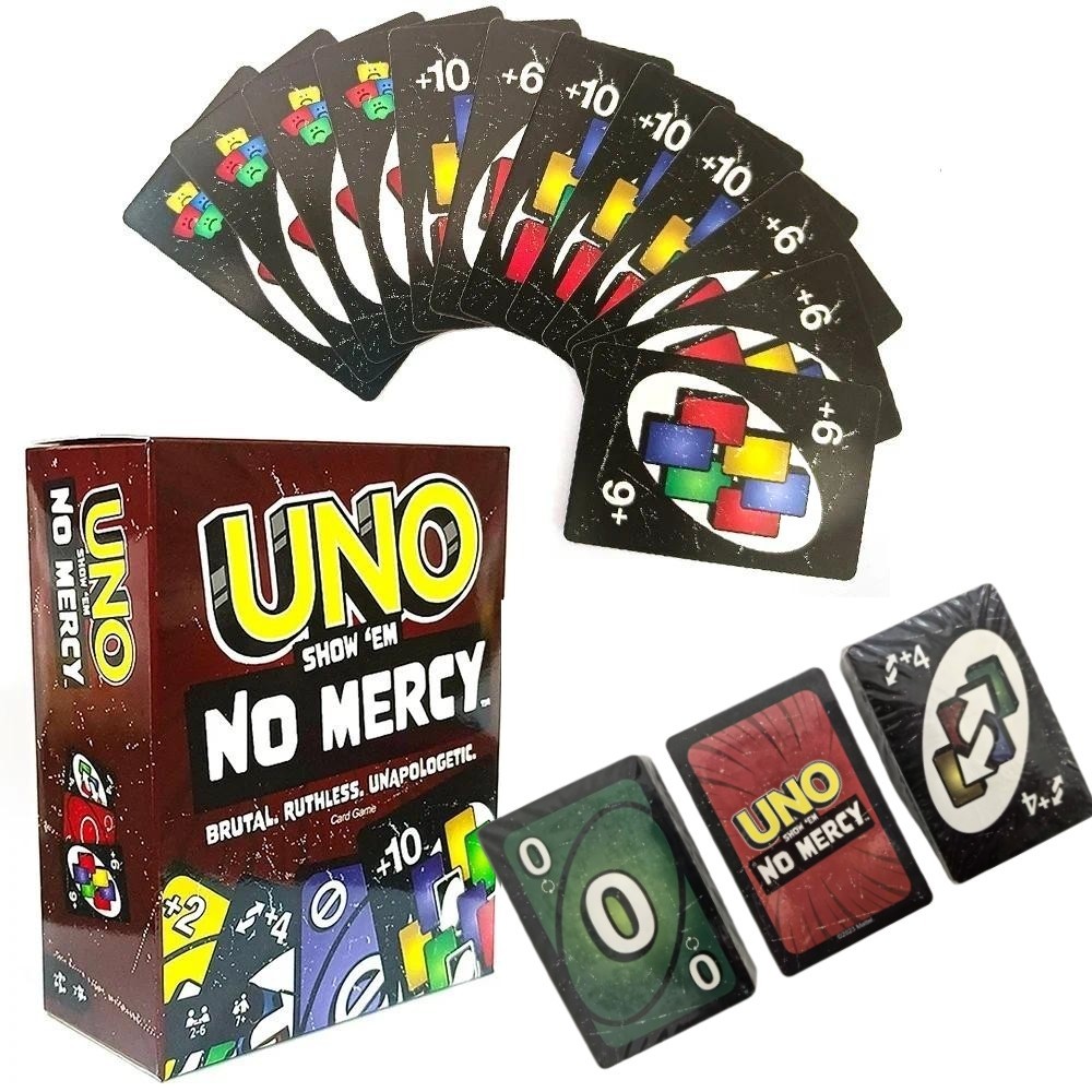 Uno No Mercy เกมกระดานเกม UNO การ์ดตาราง Family Party Entertainment UNO ...