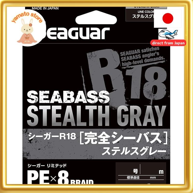 Seaguar Line PE Line Seaguar R18 Completely Sea Bass Fishing PE Line 150m 0.8 Number 15lb ...