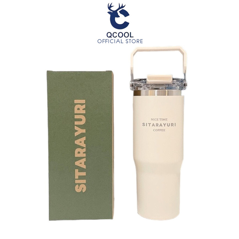 SITARAYURI (ของแท้) แก้วสแตนเลสเก็บความเย็น แบบมีหูหิ้ว 600ml 900ml ...