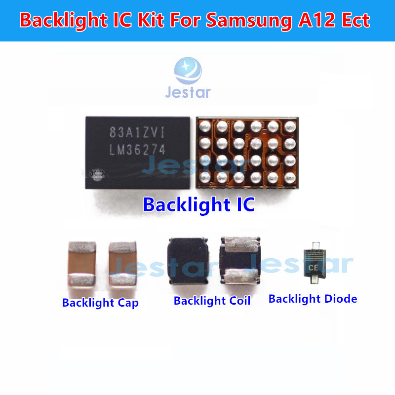 5 ชุด LCD Backlight Back Light Driver IC LM36274 คอยล์/หมวก/ CE ไดโอดชุดสําหรับ Samsung Galaxy ...