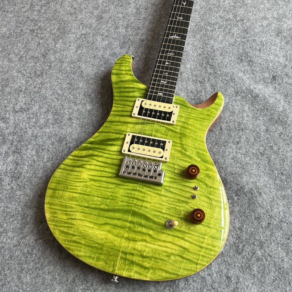 Prs SE Custom 24 กีตาร์ไฟฟ้า Paul Reed Smith สีเขียว Maple Top 24 Frets ...