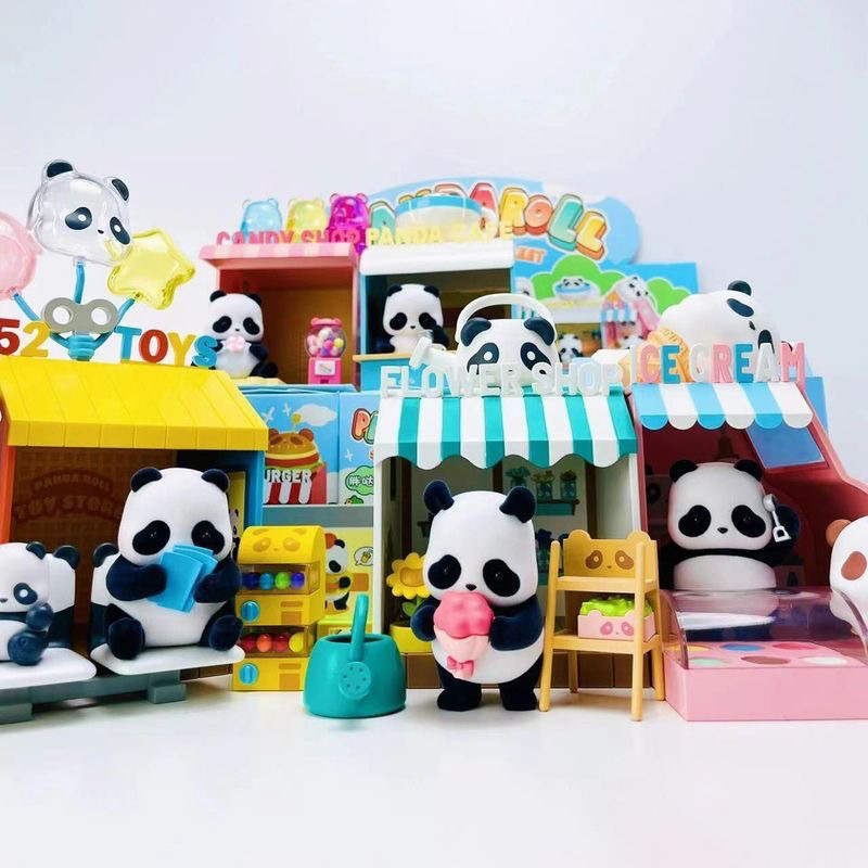 ของแท้ Panda Rolling Panda Roll Fat Shop Street Series กล่องตาบอดแฟชั่น ...