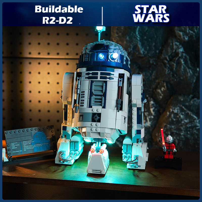 75379 Star Wars Series Buildable R2-D2 Building Block Assembly เครื่องประดับเด็กการศึกษาของเล่น ...