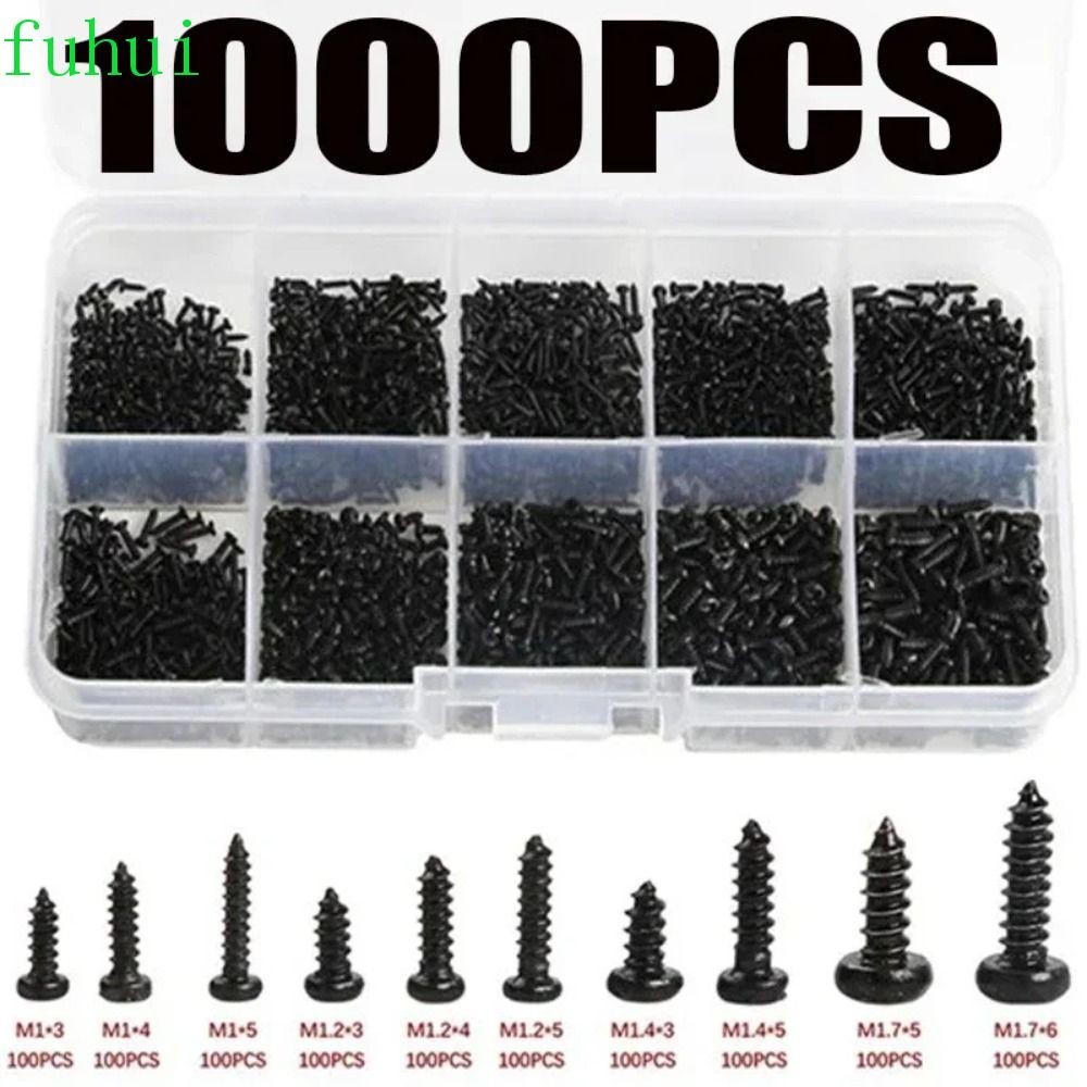 Fuhui สกรูแตะตัวเอง, สกรูแล็ปท็อปเหล็กคาร์บอน Micro Cross Phillips ความ ...