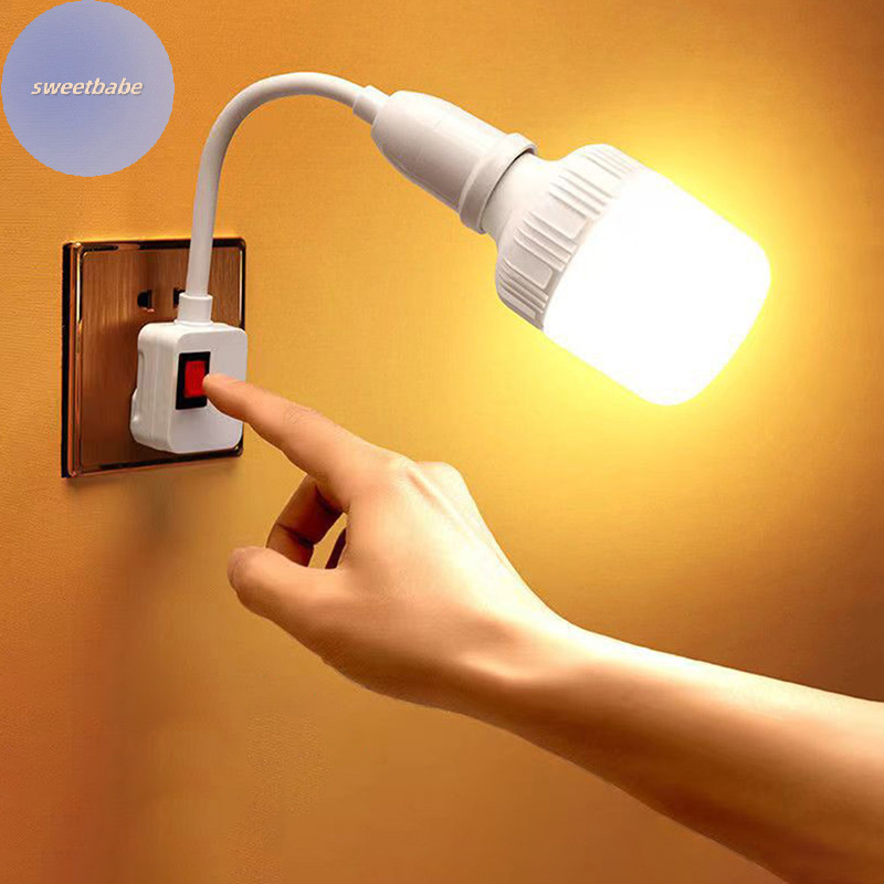 Sebabe Dailyhome ปลั๊กโคมไฟติดผนังแบบยืดหยุ่นอะแดปเตอร์ E27 โคมไฟหลอดไฟ ...