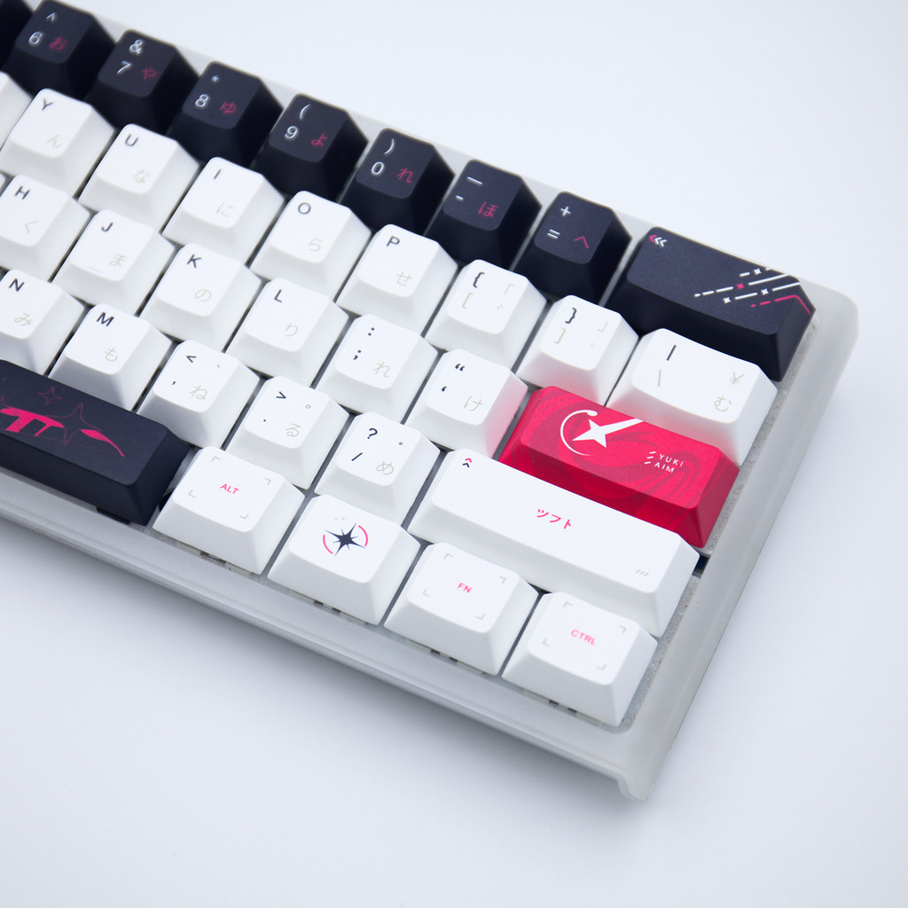 Yuki aim key cap pbt ระเหิดความร้อนห้าด้านโรงงานเดิมสนับสนุน wooting/made68/atk68 กวางเมา a75 ...