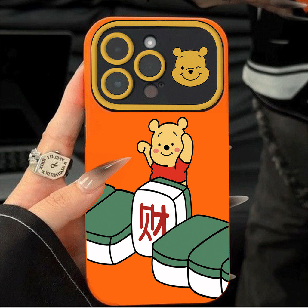 Mahjong Winnie The Pooh เหมาะสำหรับ15เคสมือถือ I phone14pro13/11รุ่น ...