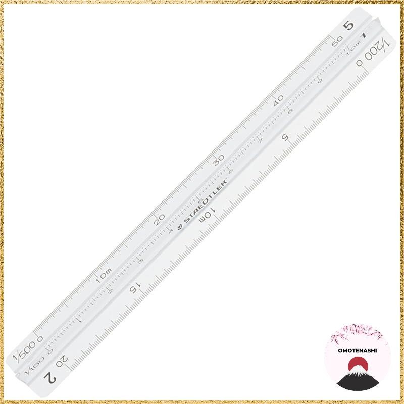 Staedtler Ruler Triangle Scale Aluminum General 987 10-11 | Shopee Thailand