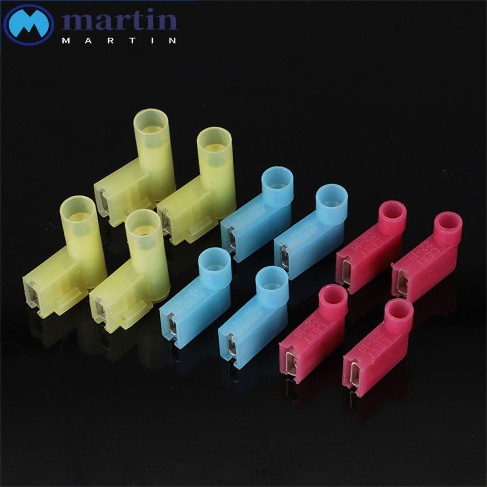 Martin ไนลอน Crimp Connectors Terminals 10 ชิ้นสายไฟธงจอบรูปฉนวน 6.3 ...