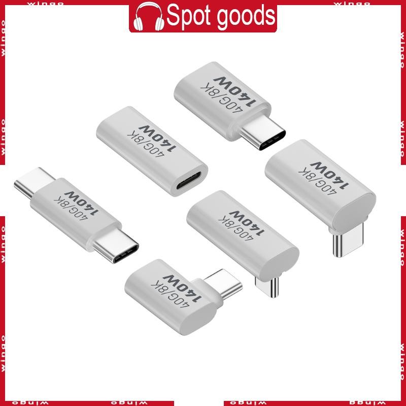 Win อลูมิเนียมอัลลอยด์ UsbC Type-C อะแดปเตอร์ 140W 40G 8K60hz Converter ...