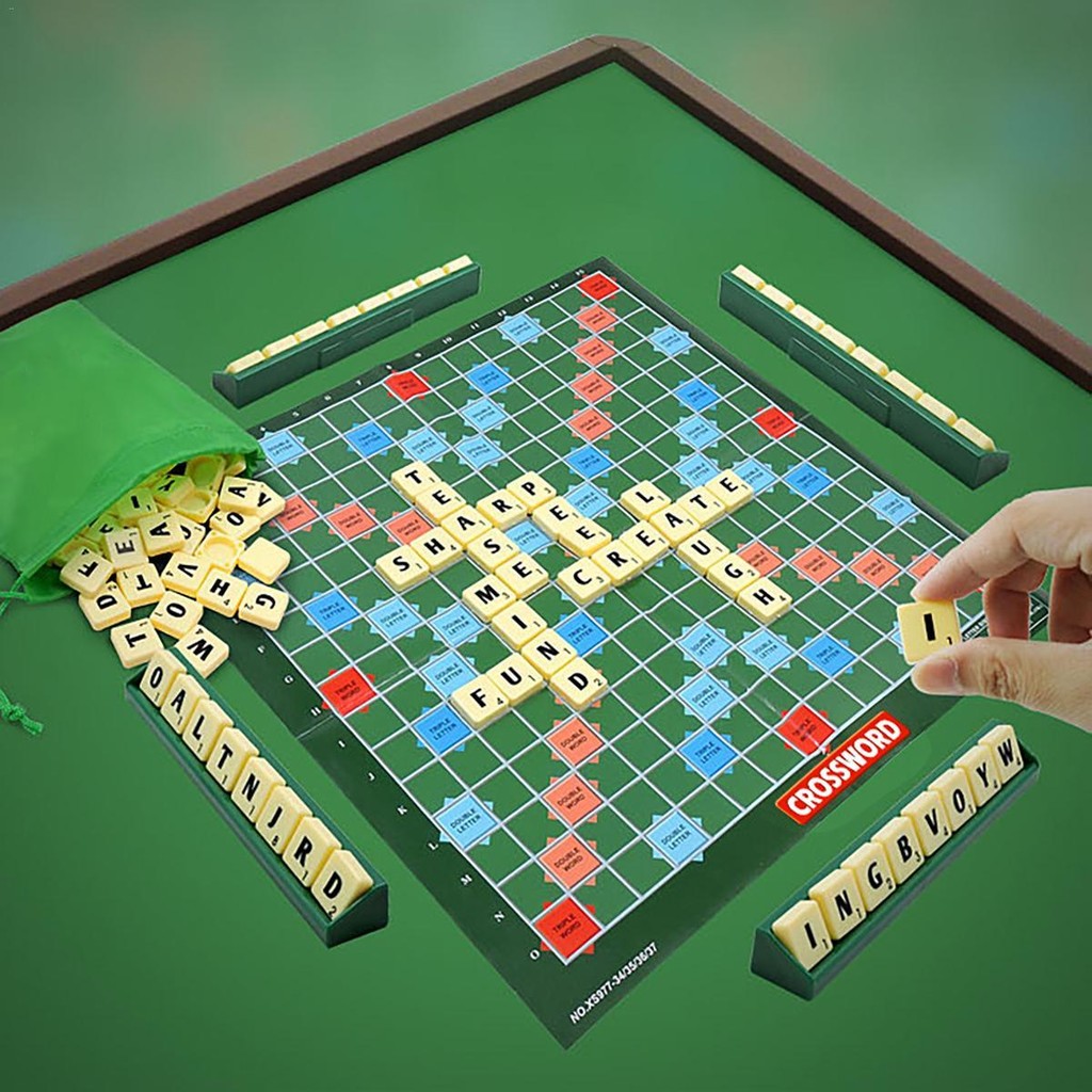 2-4 คนภาษาอังกฤษสะกด Solitaire กล่องตัวอักษรหมากรุกของเล่นตัวอักษรภาษา ...