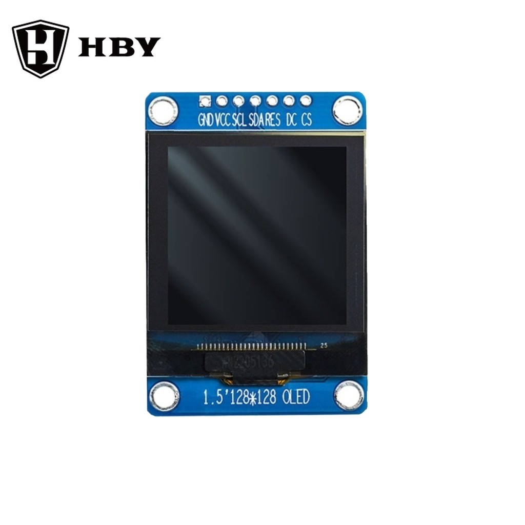 1.5นิ้ว1.5 "128x128 OLED SHIELD โมดูลหน้าจอสีขาวสำหรับ Raspberry Pi ...