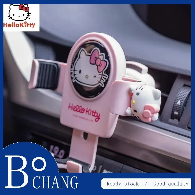 Kawaii Sanrioy2K ที่วางโทรศัพท์ในรถยนต์ Hello Kitty การ์ตูนรถ Air Vent ...