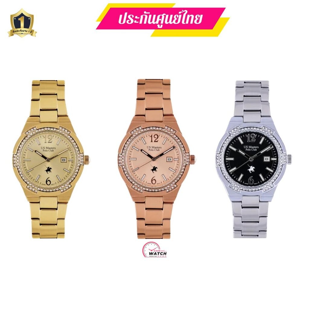 US Master Polo USM-EE03นาฬิกาผู้หญิงus master polo นาฬิกายูเอสมาสเตอร์โปโลสุดหรูของแท้ ประกัน ...