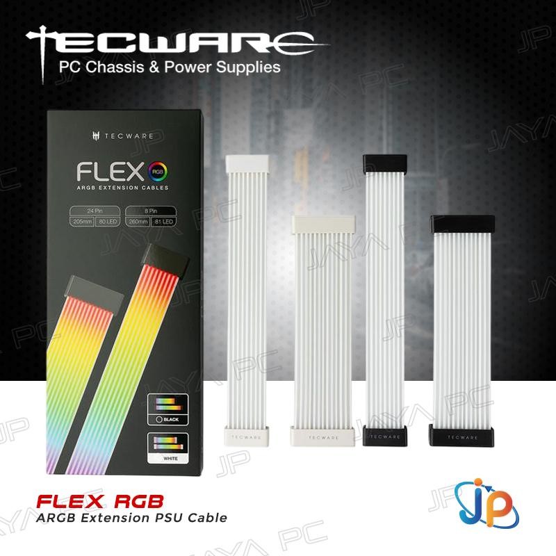 Tecware Flex RGB ARGB Extension สาย PSU - ชุดสายเคเบิลแถบไฟแหล่งจ่ายไฟ ...