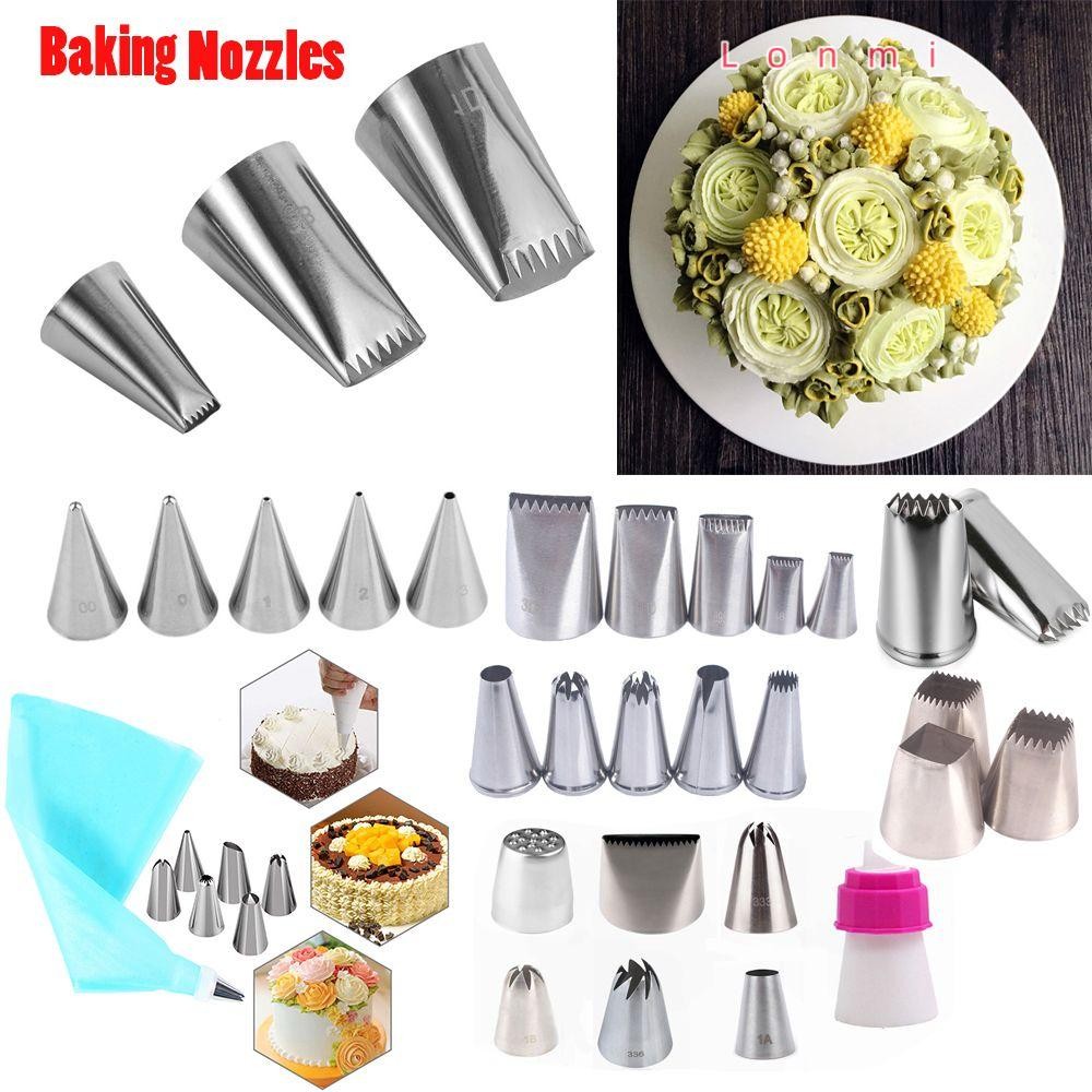 LONMI แม่พิมพ์อบ Bakeware Pastry Tips อุปกรณ์ครัวสแตนเลสเครื่องมือไอศกรีม | Shopee Thailand