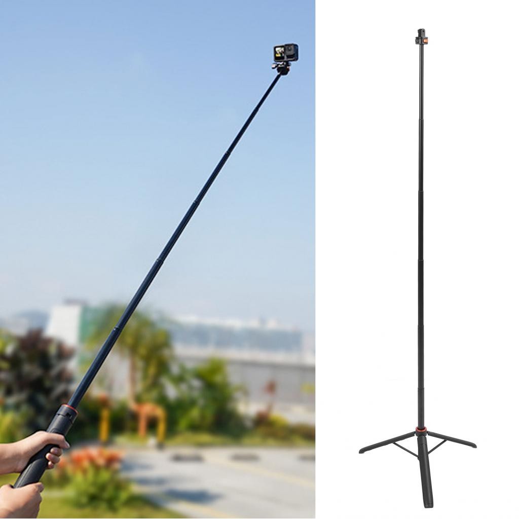 แอ็คชั่นกล้องถ่ายภาพหน้า 5.3ft การล็อคคู่ที่ปลอดภัยขยายได้ด้วยอะแดปเตอร ...