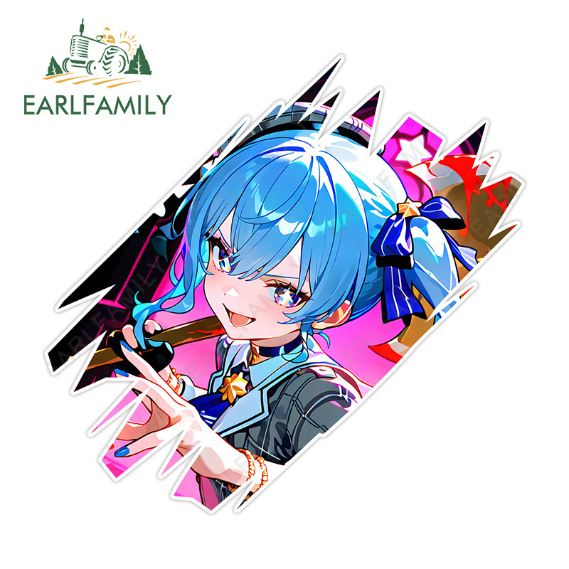EARLFAMILY Hololive Suisei Hoshimachi การ์ตูนฉีกขาดรถสติกเกอร์ Windows ...