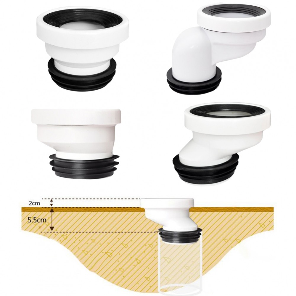WC Connection Nose Straight หรือ Eccentric Design with Four Offset ...