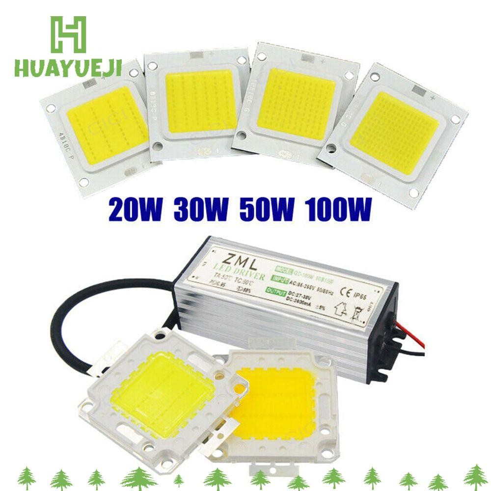 YUEJI LED COB ชิป/วอร์มไวท์สําหรับหลอดไฟน้ําท่วม 10W 20W 30W 50W 70W 100W | Shopee Thailand