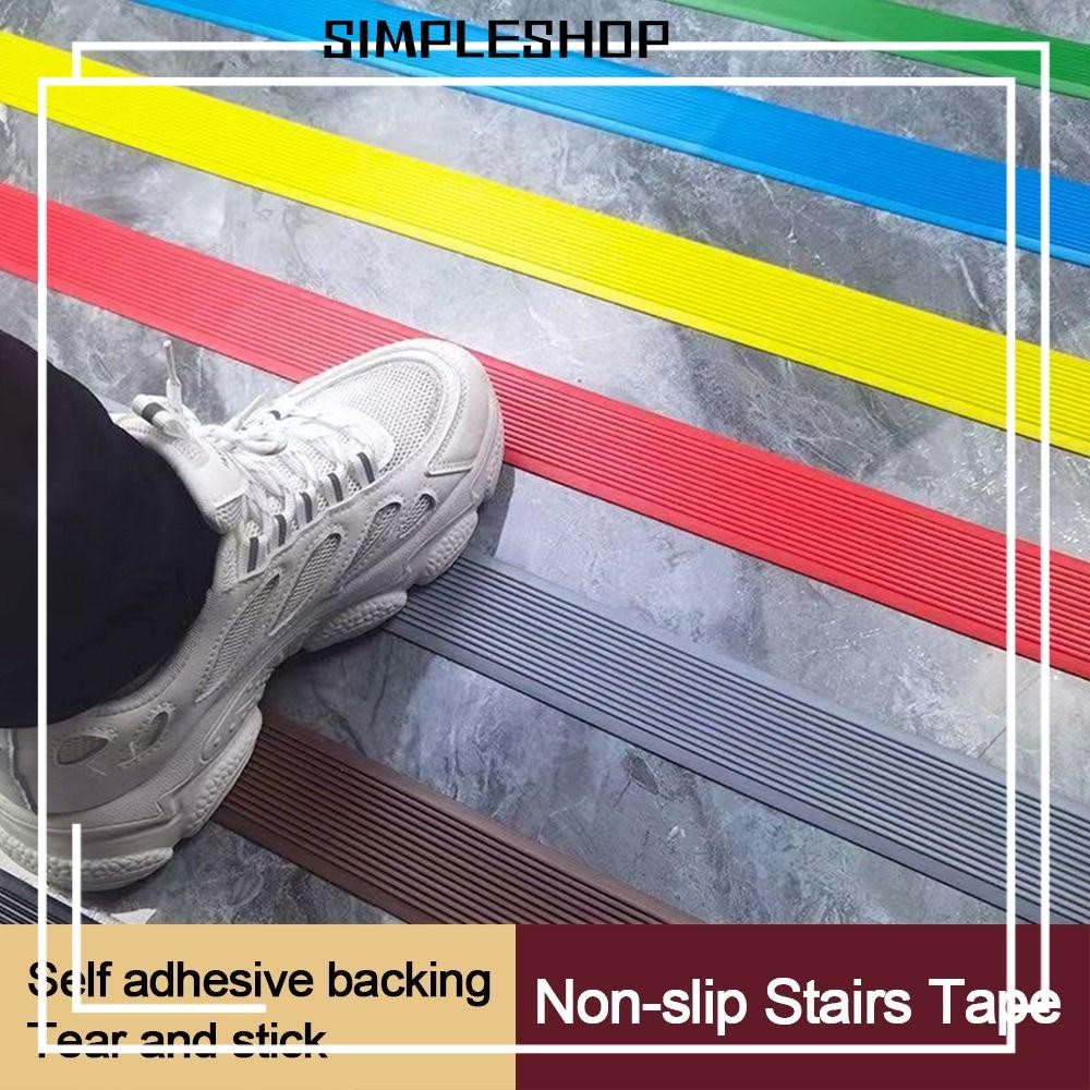 SIMPLESHOP แถบบันไดกันลื่น, แถบบันไดกันลื่น PVC, แถบกดบันไดแบบมีกาวในตัวป้องกันโรงเรียนอนุบาล ...
