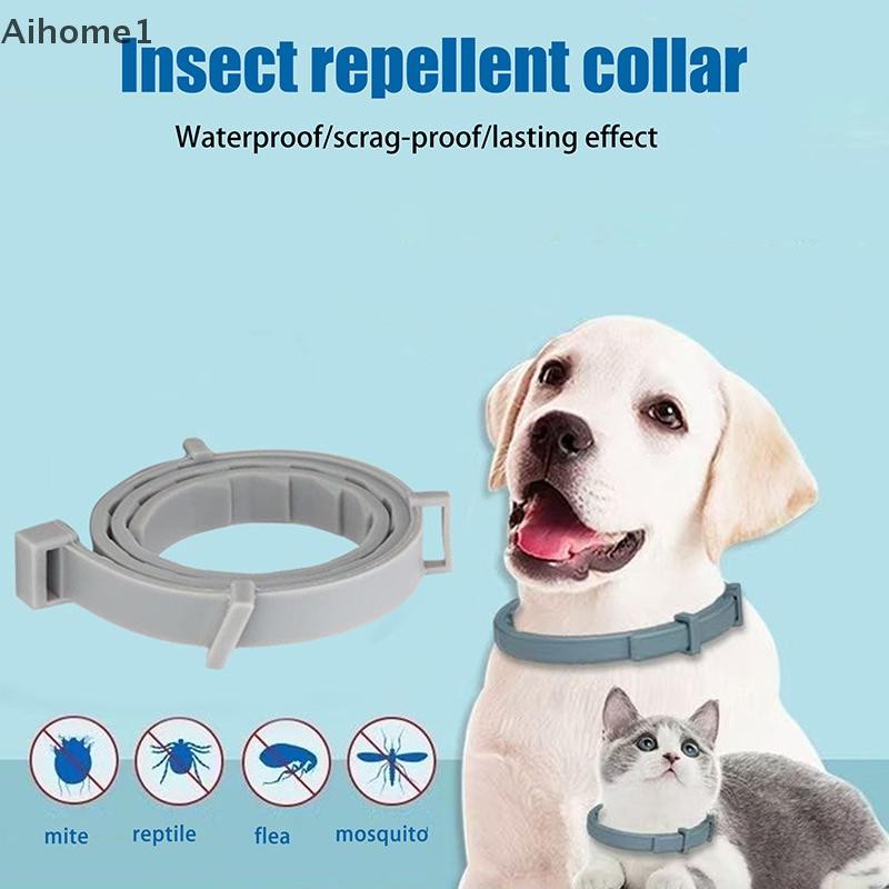 Aiho แมวสุนัขยุง Parasitic Flea Repellent Collar ปรับ Deworming Collar ...
