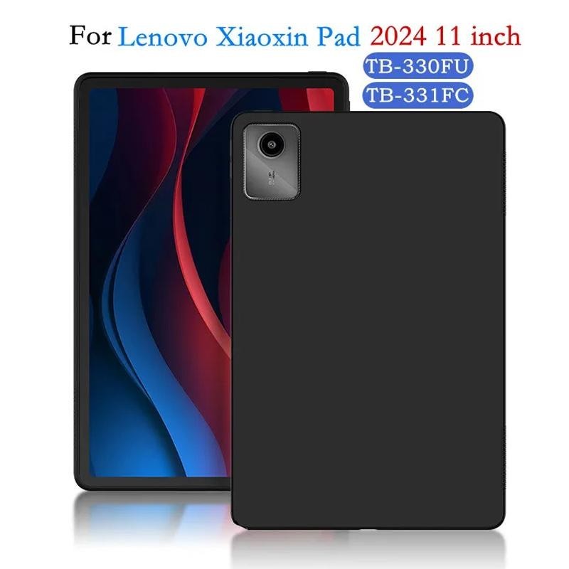 เคสซิลิโคนสําหรับ Lenovo Tab M11 TB-330FU TB-331FC 11 นิ้วกันชนยืดหยุ่นสีดํา TPU ปกหลังสําหรับ ...