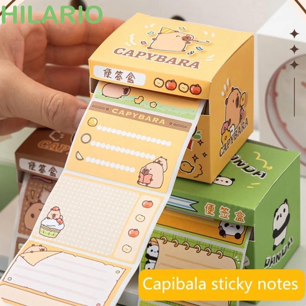 Hilario Pull Out Roll Memo Pad, การ์ตูน Sticky Notes Capybara ดึงกระดาษ ...