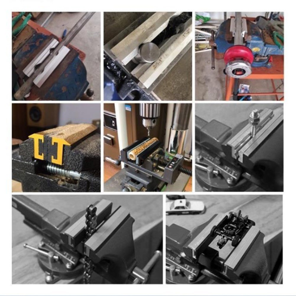 1 คู ่ CNC Milling เหล ็ ก Vise Hard Jaw Fixture V-Type Jaw อลูมิเนียมอ ...