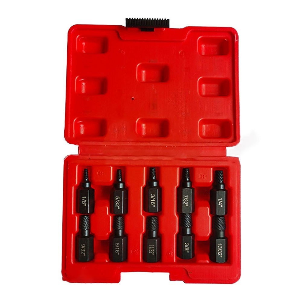 10 ชิ้นสกรู Extractor Multi-Spline Out Bolt Extractorl Hex Bolt Remover ...