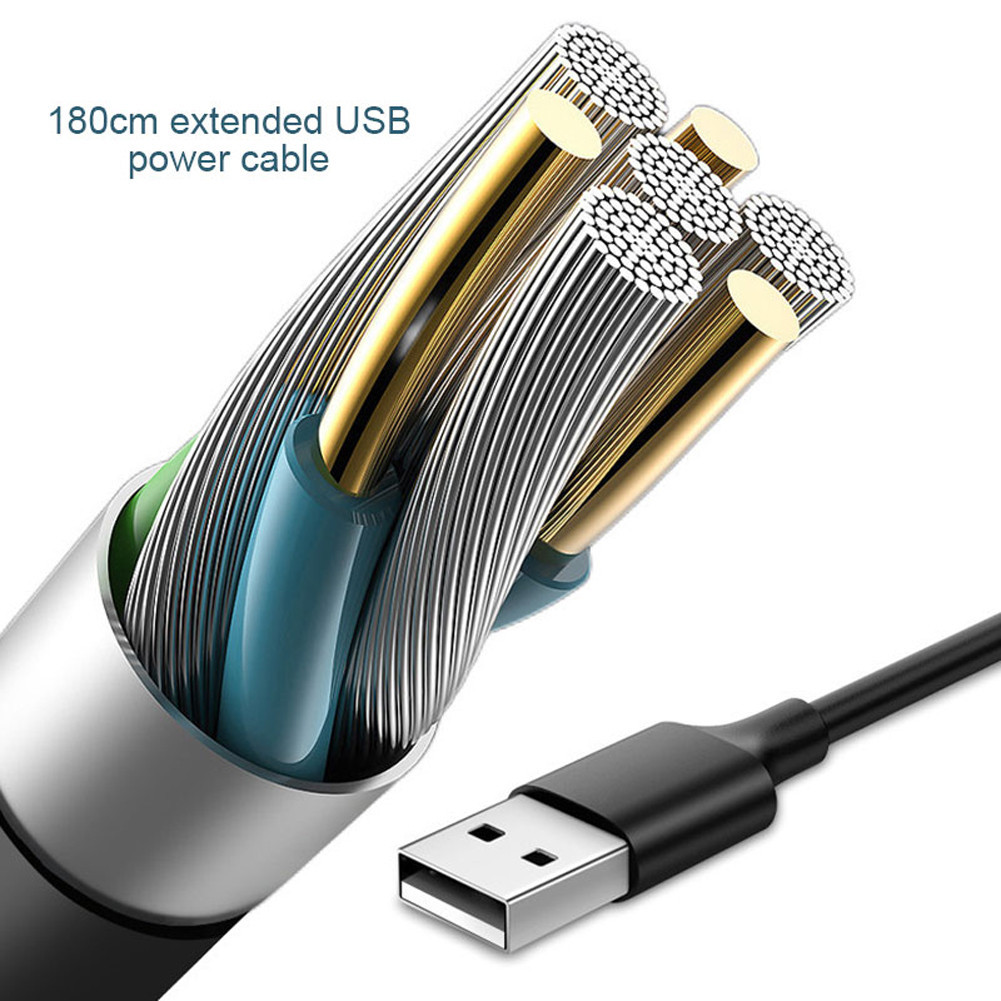 12v 24V Car Seat Back Cooling Fan USB Dual Head Fan 3 ความเร็ว 360 หมุน ...