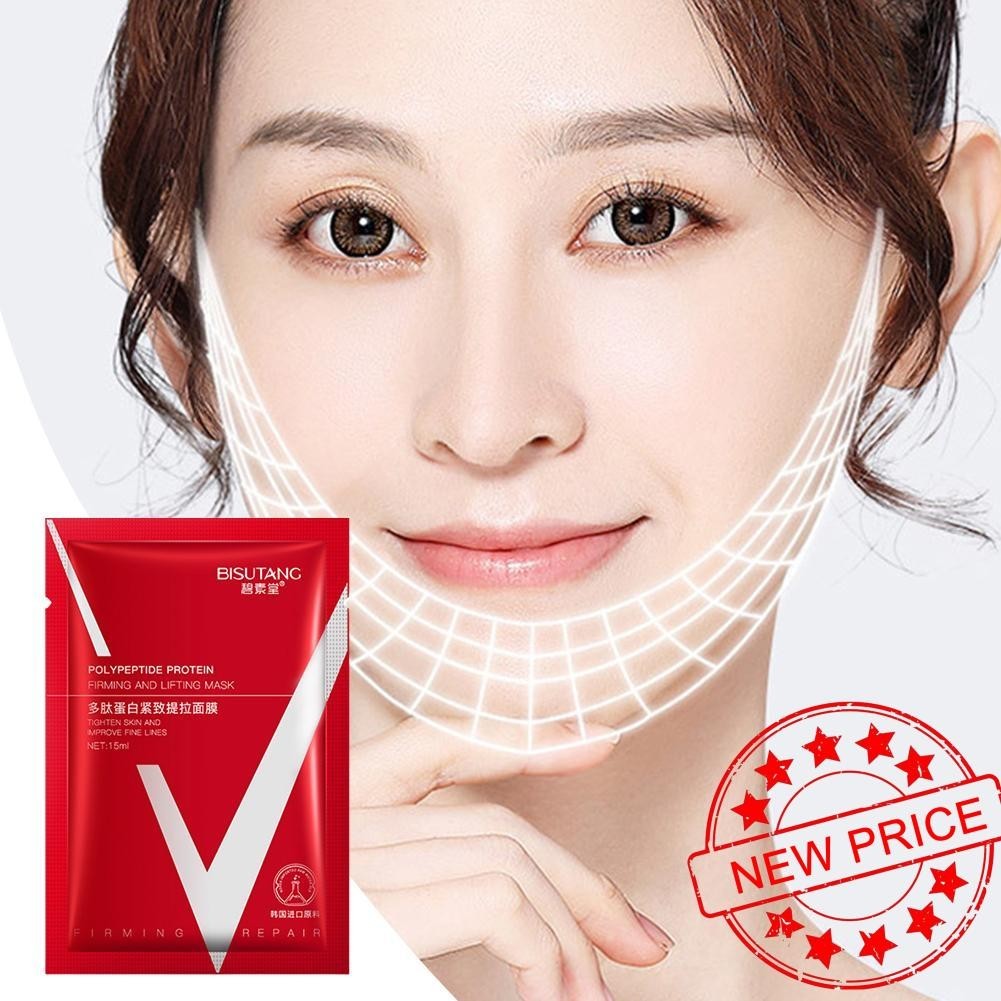V Shape Facial Lifting Mask Hydrating Collagen Face Mask H7s4 | Shopee ...