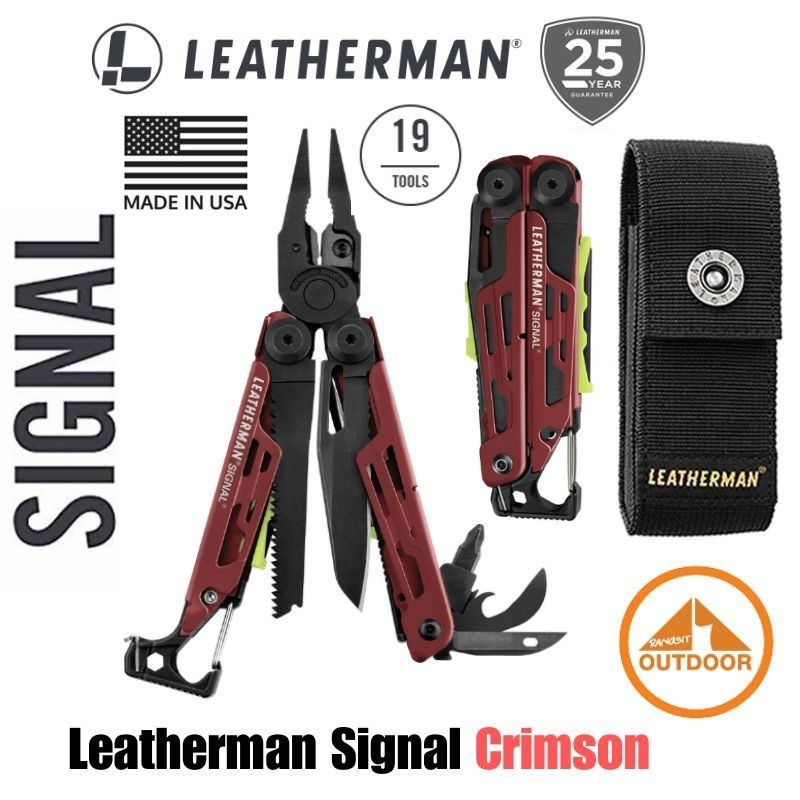 คม Leatherman Signal #Crimson | Multi Tool Stainless | 19 Tools ...