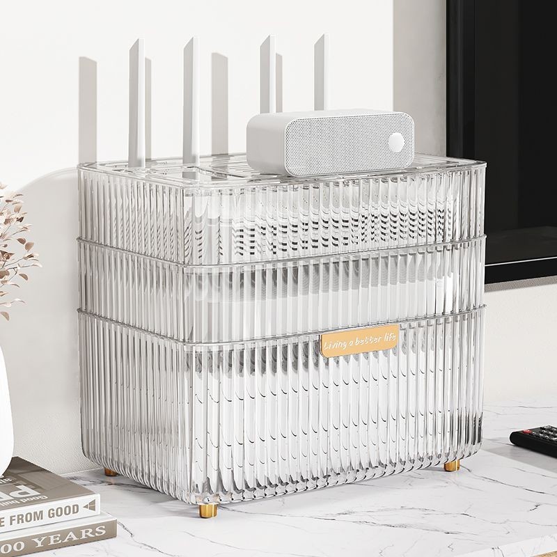 Younai wifi Router Storage Box TV Top Box Shelf Power Cord Storage ...