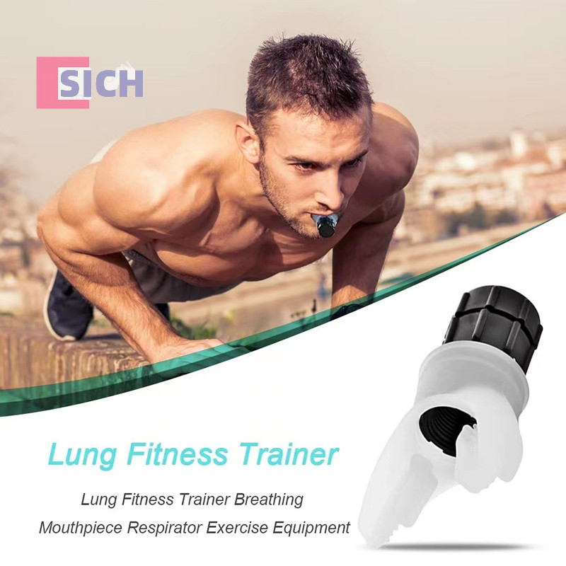 [Sich] Breathing Trainer Lung Flexer ทนทานฟิตเนสออกกําลังกายเพิ่มความจุ ...