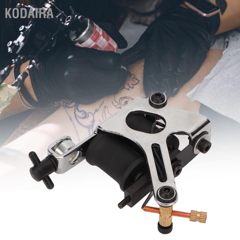 KODAIRA Tattoo Coil Machine 10 Wraps Coils กรอบเหล็ก Electroplating ...