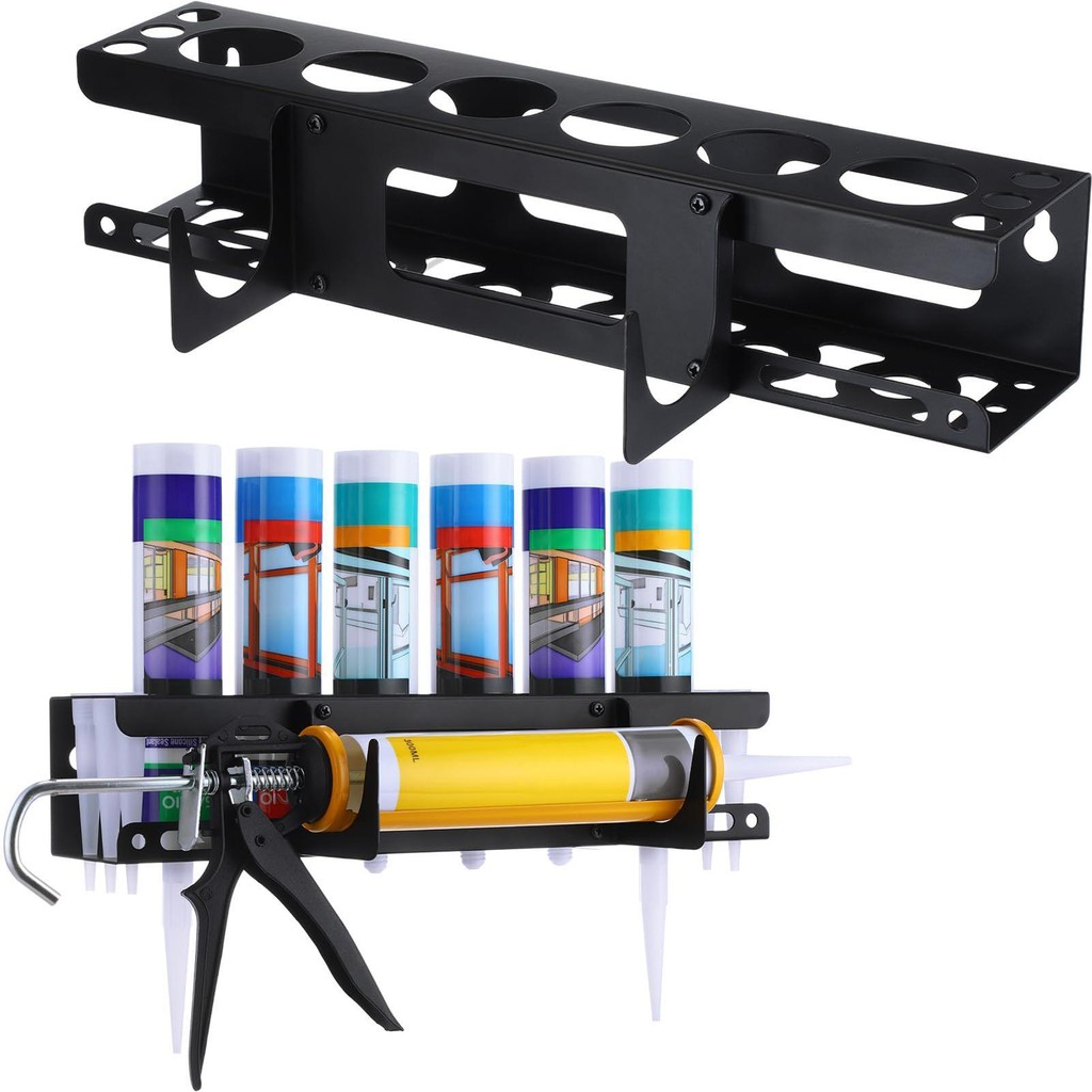 Caulk Tube Holder โลหะจาระบี Tube Rack ติดผนัง Sealant Organizer มือ ... Caulk Tube Holder โลหะจาระบี Tube Rack ติดผนัง Sealant Organizer มือ ...