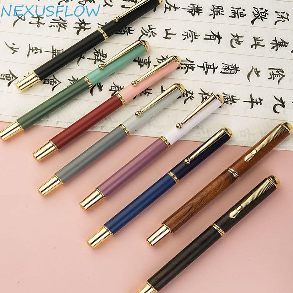 Nexusflow แปรงปากกาประดิษฐ์ตัวอักษรสําหรับศิลปะการวาดภาพมืออาชีพการเขียนผมนุ่มโลหะแปรงจีน ...