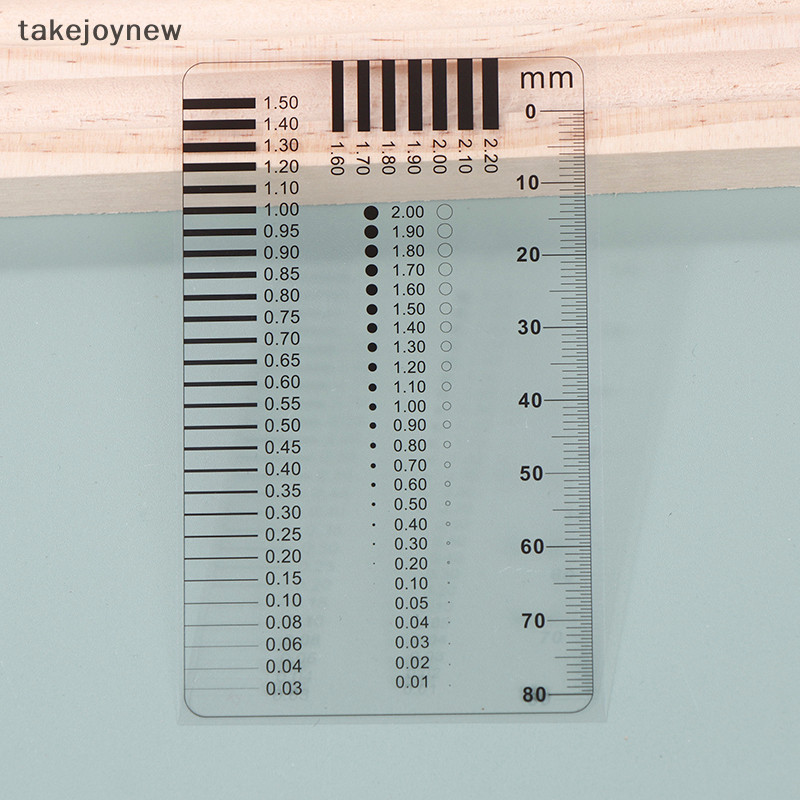 [takejoynew] วัด Pass Badge Gauge Stain Card Point Gauge Wire Gauge ไม้บรรทัดฟิล์มโปร่งใสเชื่อม ...