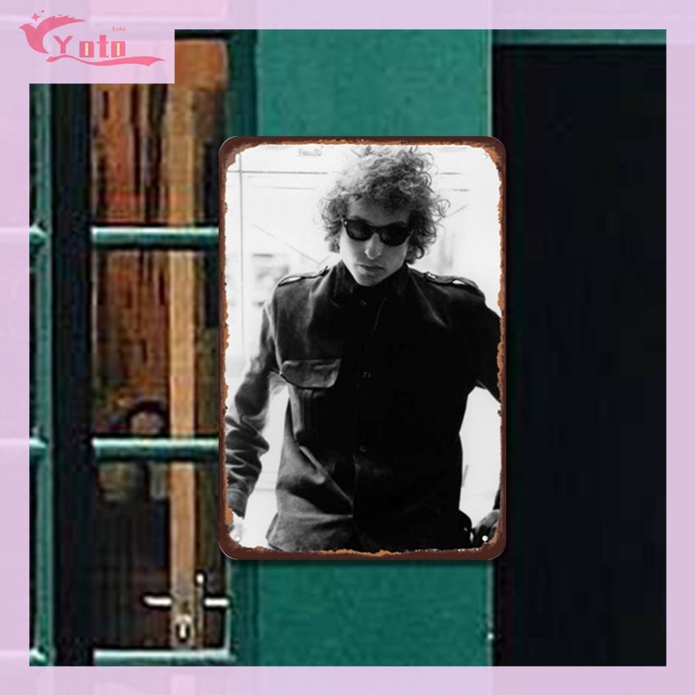[Yotable.th] Vintage Metal Plate Bob Dylan ภาพวาดเหล็กสี่เหลี่ยม Wall ...