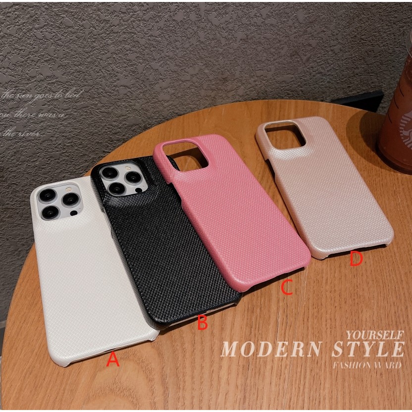 สําหรับ iphone15 promax /14pro/12/14/13PROMAX/สีทึบเปลือกหนังก้างปลา/เคส iphone 11PROMAX 11 ...