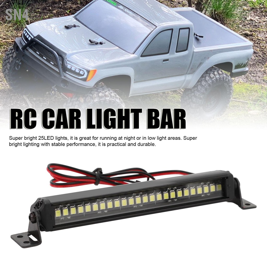 SN4 Super Bright RC LED Light Bar หลังคา โคมไฟ 25LED สำหรับ 1/10 Crawler รถสำหรับ Axial SCX10 รถ ...