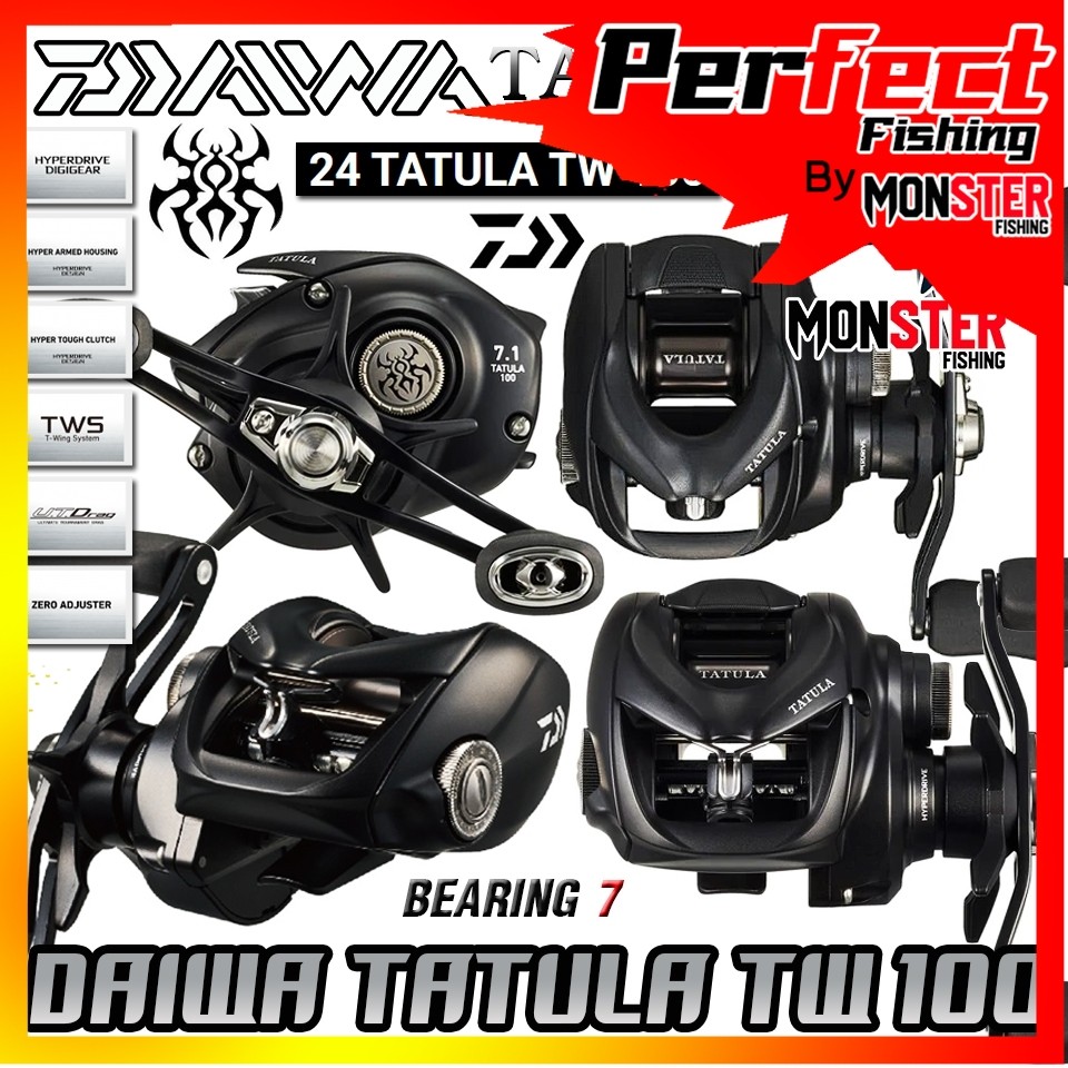 รอกตกปลา รอกหยดน้ำไดว่า DAIWA TATULA TW 100 รุ่นใหม่ ปี 2024 | Shopee Thailand