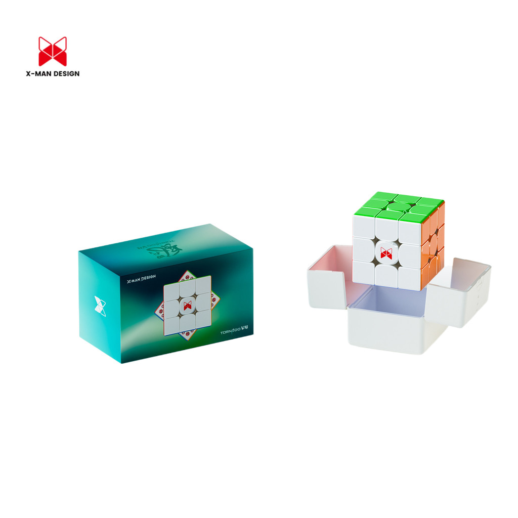 Qiyi X-Man Tornado V4 3x3 ความเร็ว Cube Pioneer UV เคลือบ 3 โดย 3 ...