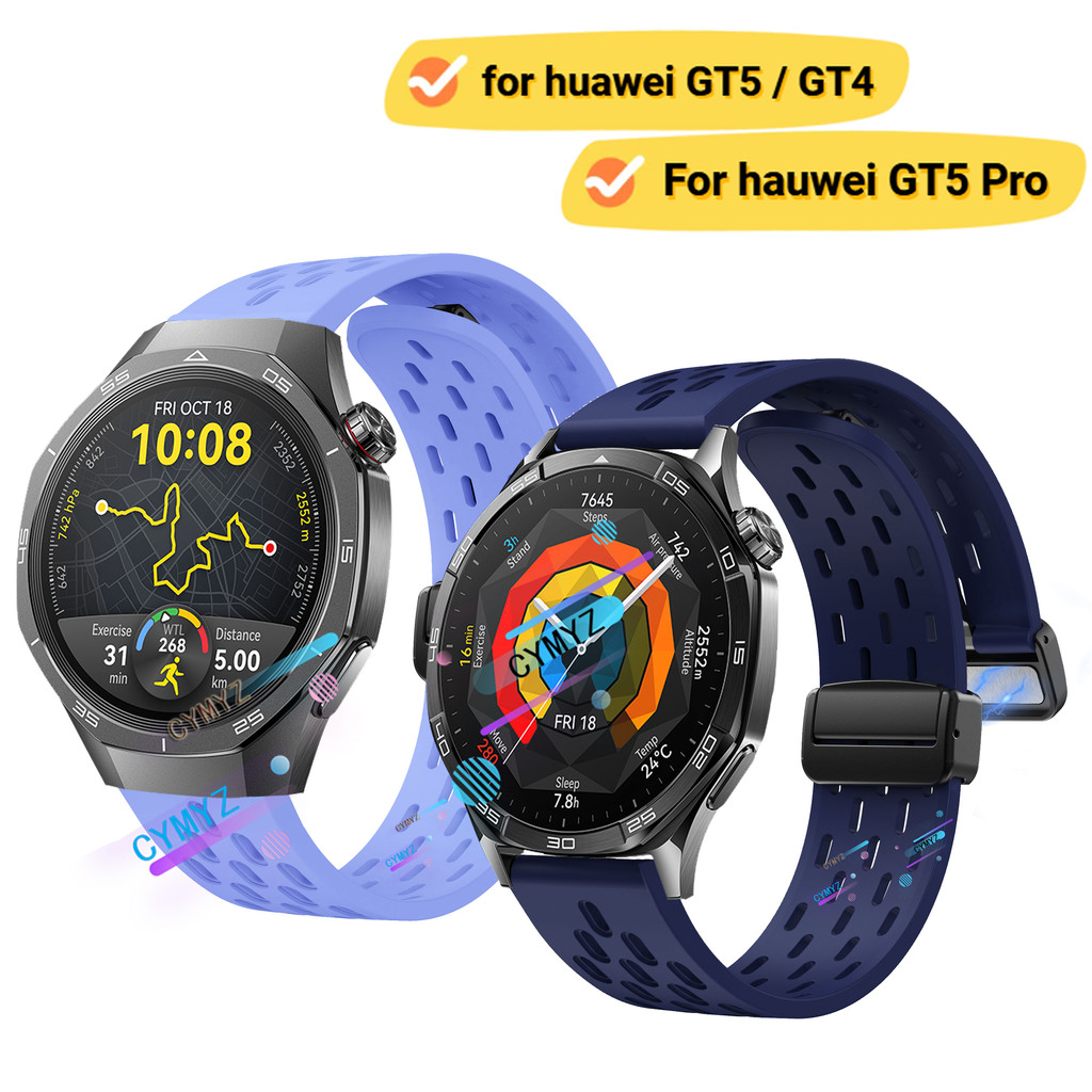 Huawei watch GT5 Pro strap สายซิลิโคน huawei watch GT 5 4 3 SE strap ...