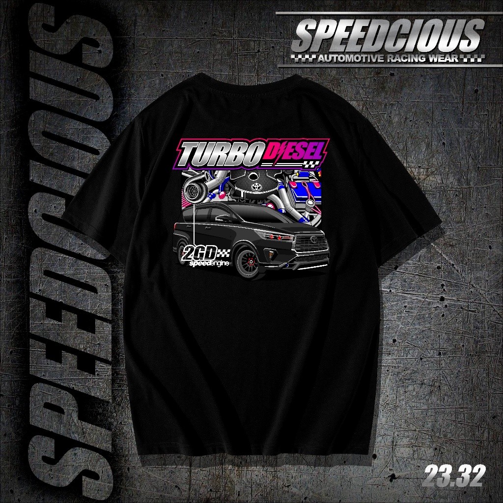 Mesin Turbo DIESEL INNOVA 2GD SPEED ENGINE Racing เสื้อยืด Taurus Store ...