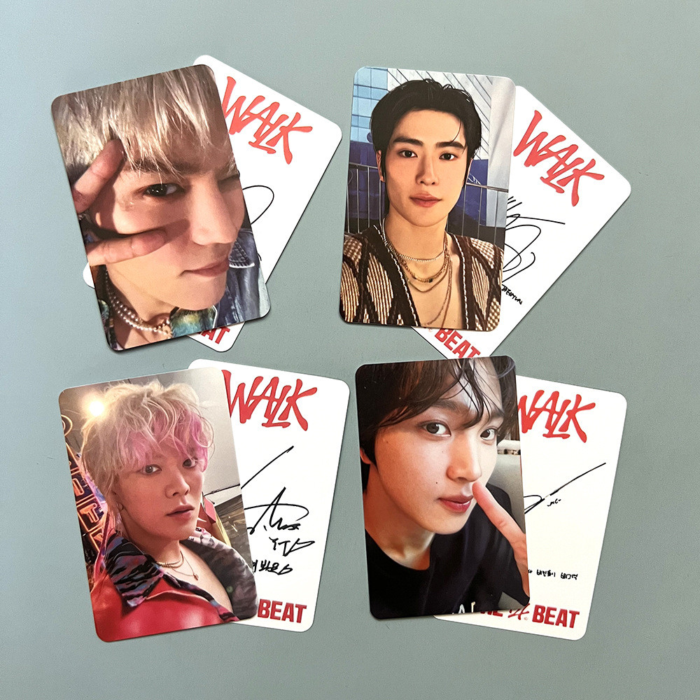 5-8 ชิ้น NCT 127 WALK การ์ด Lomo บน BEAT JAEHYUN J HAECHAN WALK WayV ...