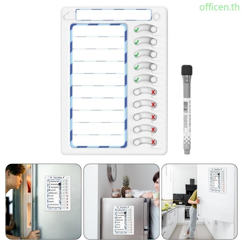 Cen Kids Magnetic Checklist Boards Dry Erases Slider Chart แผนภูมิ ...