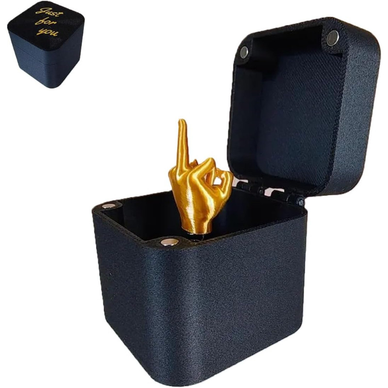 Middle Finger in a Box Surprise Gift Funny Prank Gifts Pop up for ...
