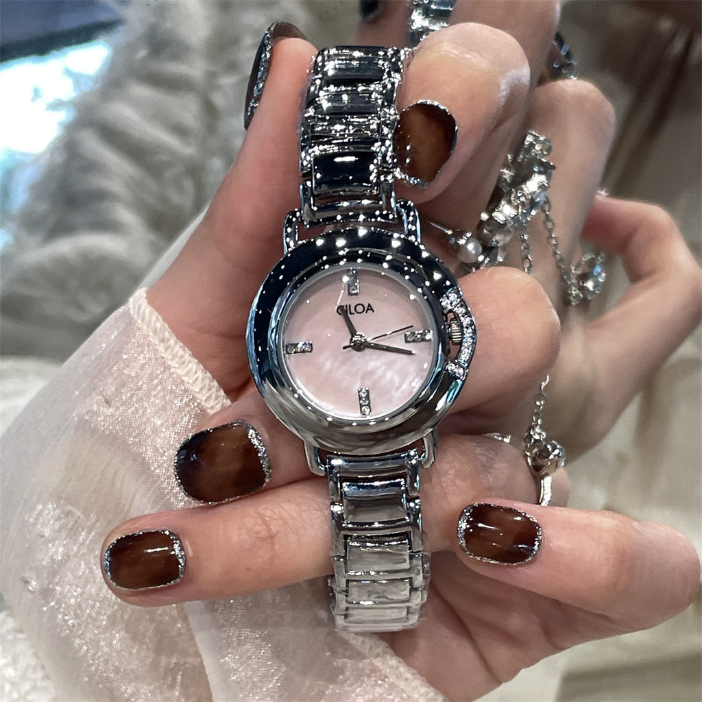 CILOA 〗 (พร้อมกล่องของขวัญ) Fresh Preppy สไตล์นาฬิกาหญิงหรูหรา Niche ...